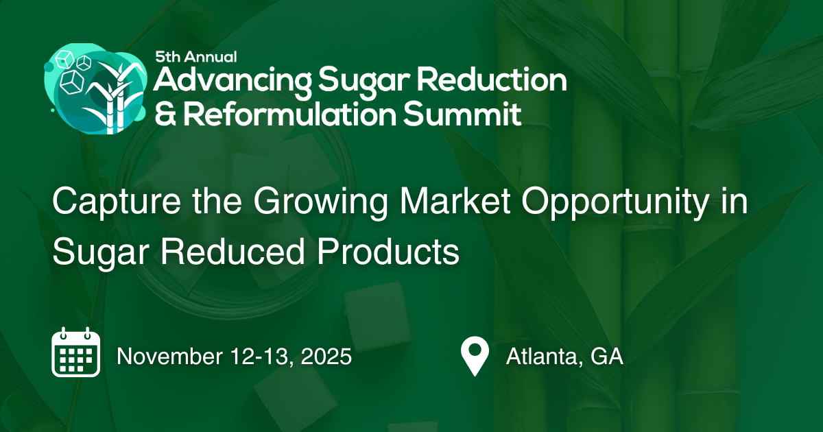 Home | 5th Advancing Sugar Reduction & Reformulation Summit